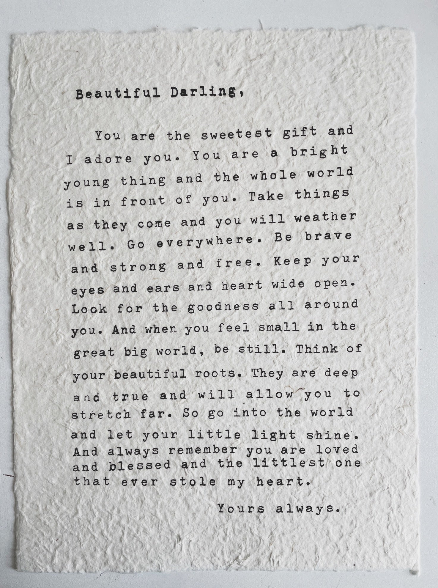 Handmade Paper Print – Spring Sweet